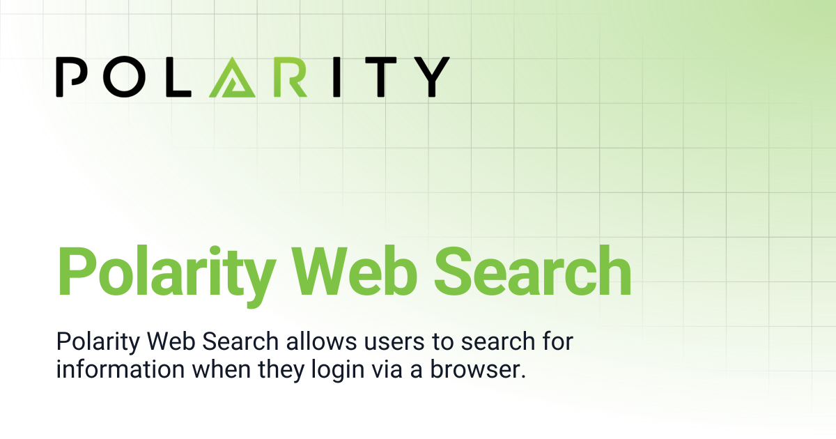 Polarity Web Search | Polarity Enterprise Guide
